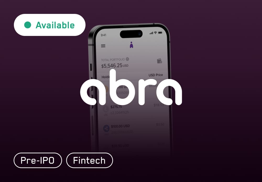 Abra — participation and pre-IPO investments through Regolith